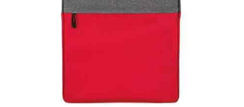 50 Padded Two-Tone Color Block 600D Polyester Red Computer Totes | eBay