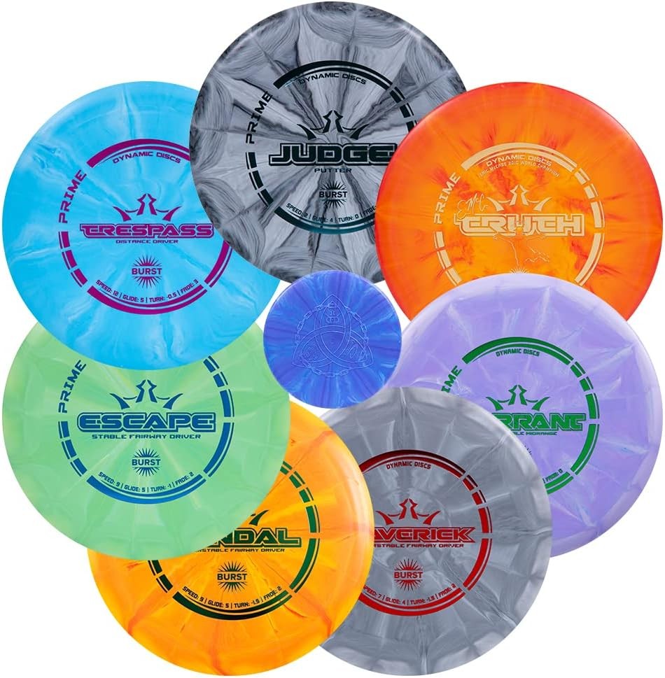 Dynamic Discs Prime Burst Disc Golf Set (7 Pack) | Includes Putter, 2X ...