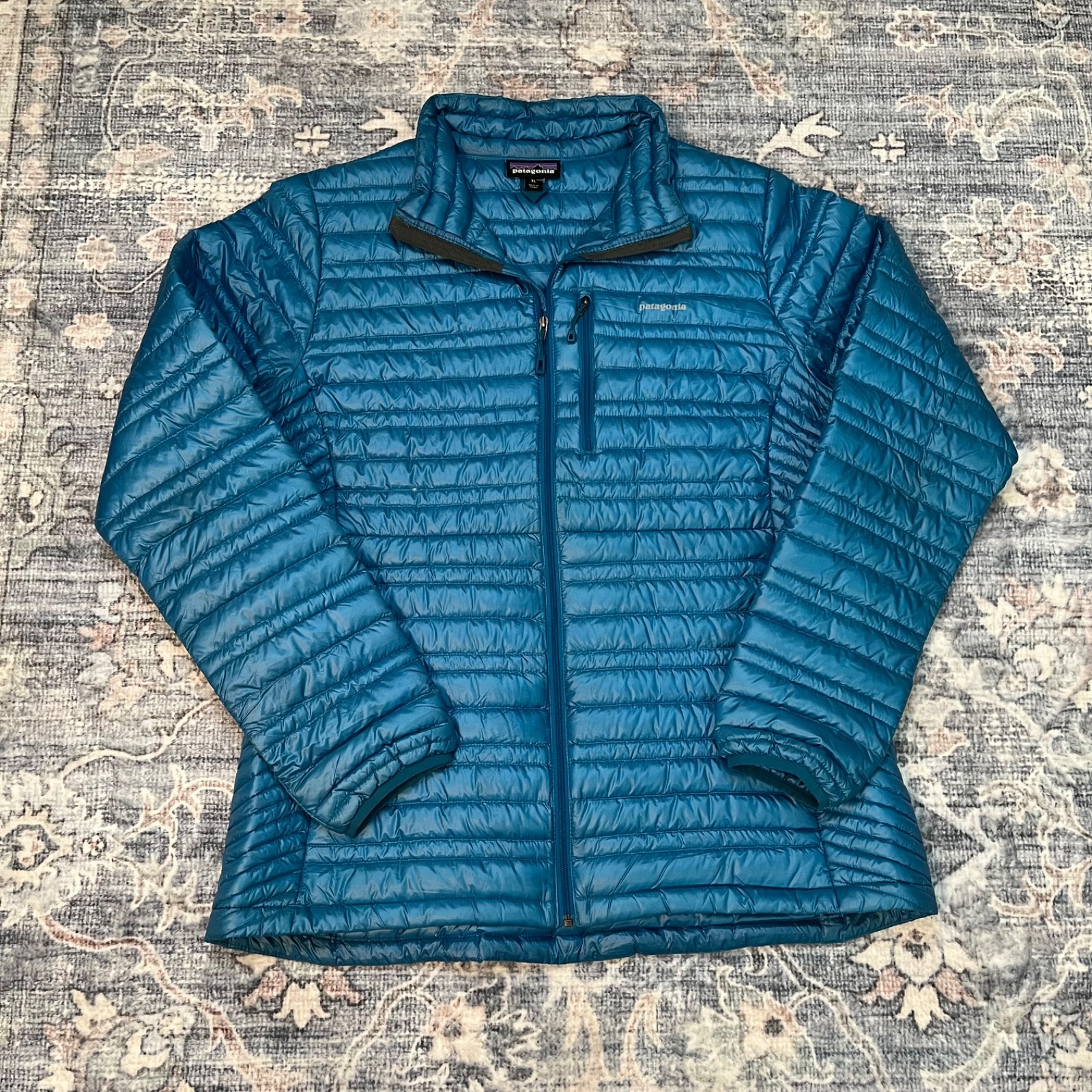 Patagonia UltraLight Down Puffer Jacket Womens XL Blu… - Gem
