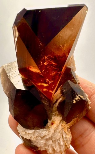 Breathtaking Fiery Imperial Topaz Crystal Natural Raw Gemstone Grade ...