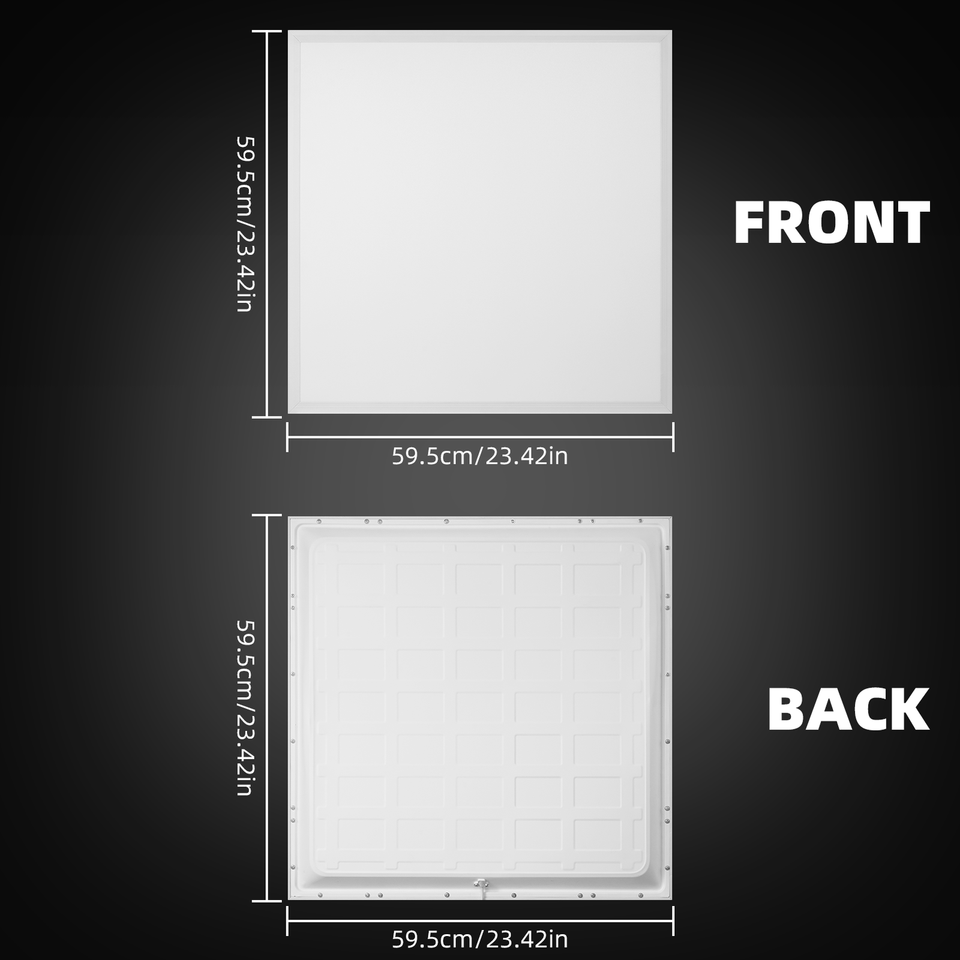 48W 600X600 LED Panel Light Suspended Ceiling Square Tile Grid 65K ...