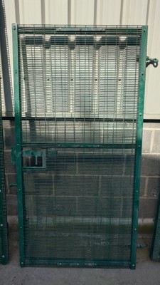 Security Gates 2m high x 1m wide Powder Coated Green | eBay