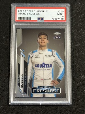2020 Topps Chrome F1 George Russell 200 Freshest PSA 9 MINT | eBay