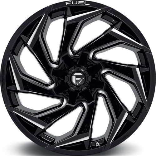 4 Wheels 22" D753 Reaction 22x10 5x114.3/5x127 Black -18ET 78.1CB ...