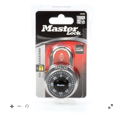 1 NEW Black Master Lock Padlock Key Keyed Locks Combination Steel ...