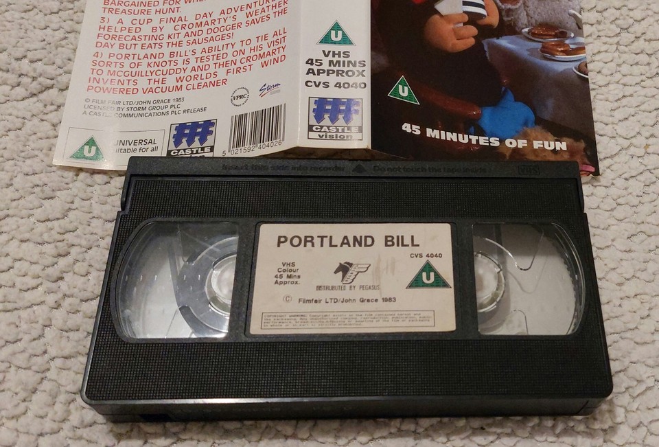 Portland Bill VHS Video, CASTLE VISION, Kids TV Animated series 1983 | eBay