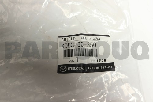 KD5350350 Genuine Mazda SHIELD(L),SPLASH-R.BUMPER KD53-50-350 | eBay