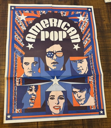 1970S AMERICAN POP MUSIC POSTER DYLAN ELVIS ARETHA ~ MARVIN MATTELSON ...