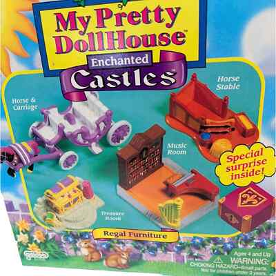 My Pretty Dollhouse REGAL FURNITURE Horse & Carriage, Stable, Treasure ...