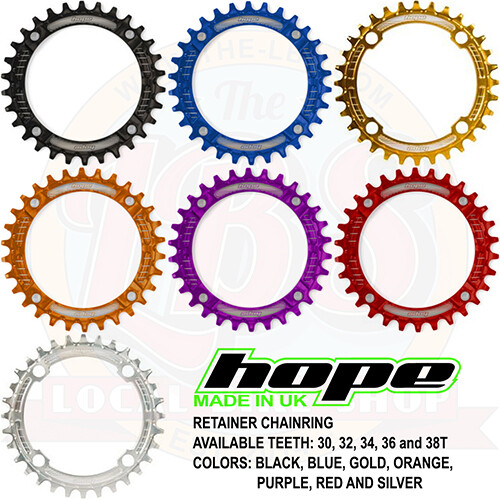 Hope Retainer Ring Chainring 104 PCD - All Colors and Sizes - Brand New ...