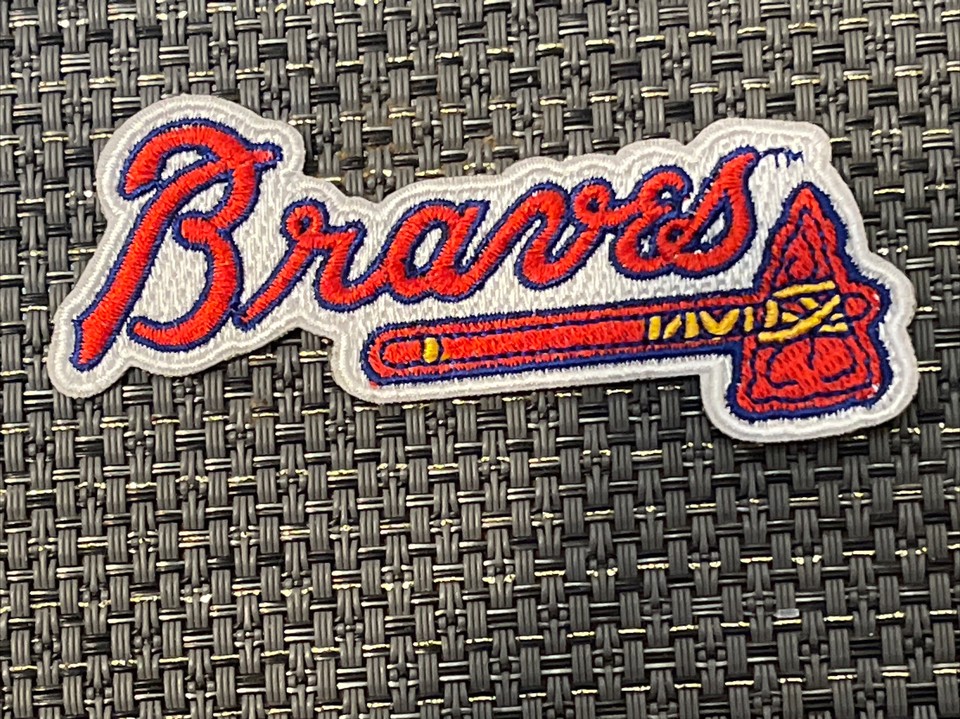 ATLANTA BRAVES MLB vintage Embroidered Iron On Patch 3.5” X 1.25” | eBay