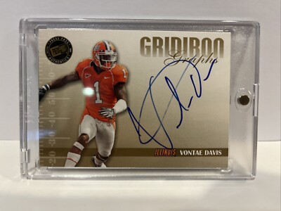 Vontae Davis 2009 Press Pass Gridiron Graphs Collection RC Card ...