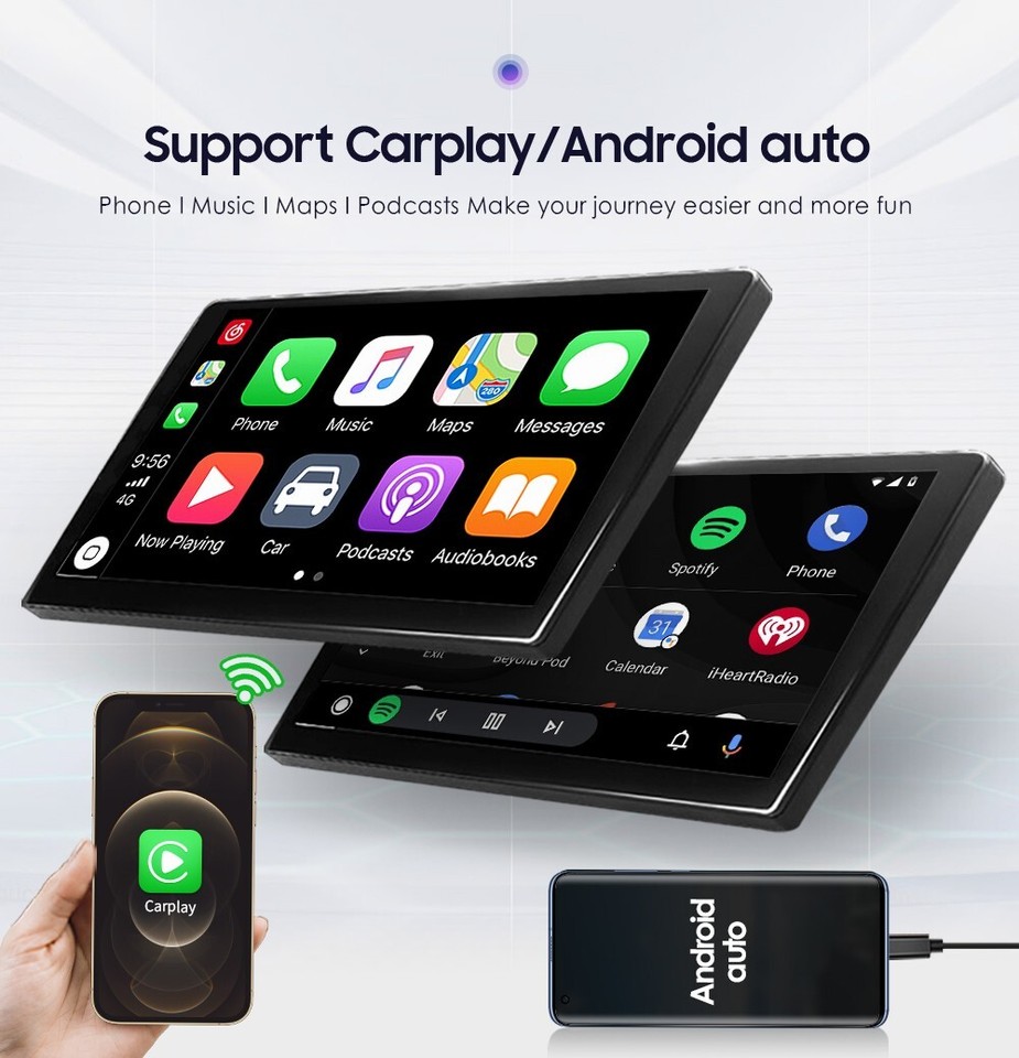 Microphone 4+64GB Android Carplay Car Stereo AM Radio For 2006-2012 ...