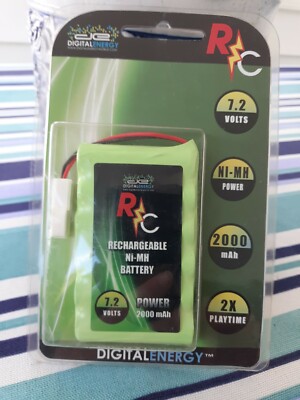 R/C Rechargeable Ni-MH Battery By Digital Energy 7.2v 2000mAh Maisto ...