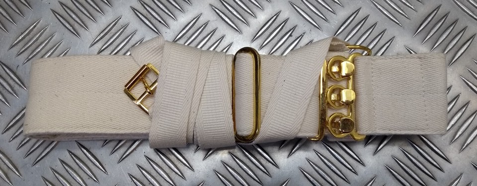 RAF Sword Belt Ceremonial Canvas Off White British Royal Air Force ...