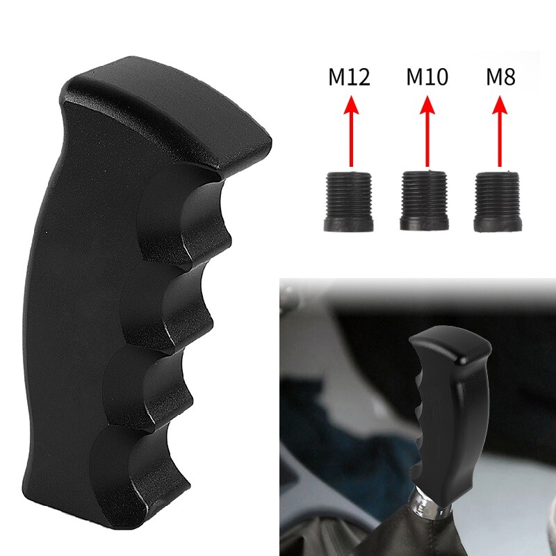 JDM Aluminum Slotted Pistol Grip Handle Manual Gear Stick Shift Knob ...