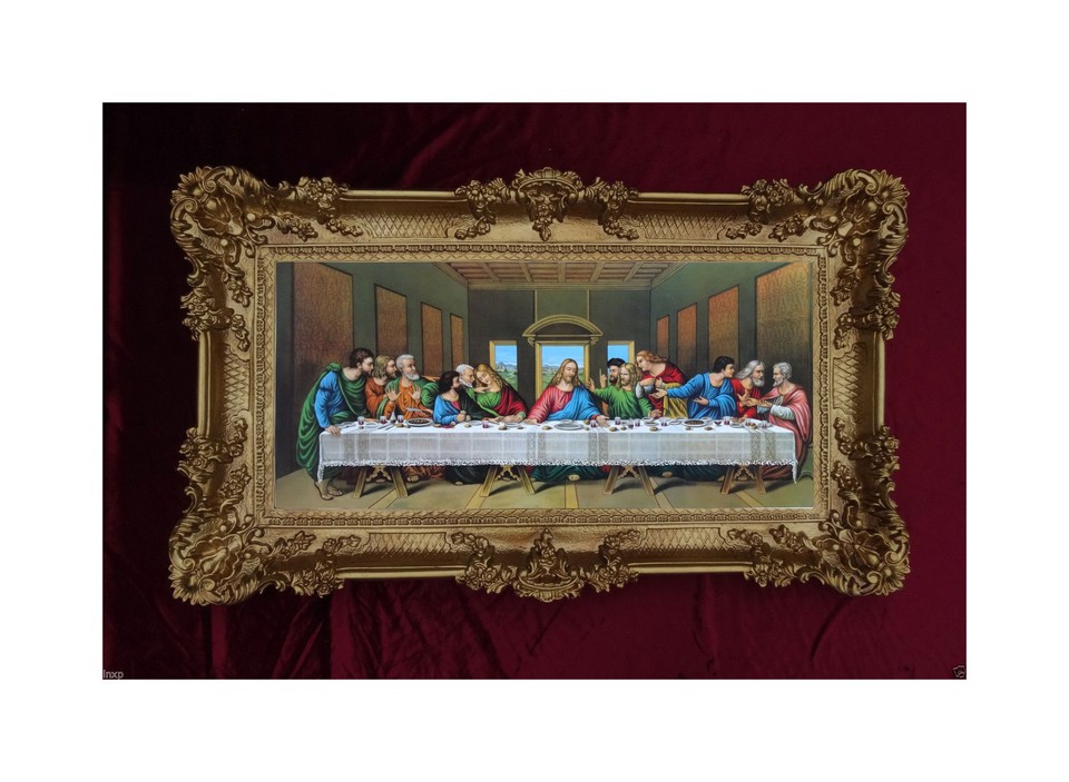The Last Supper Painting by Leonardo da Vinci 12 Apostles Antique ...