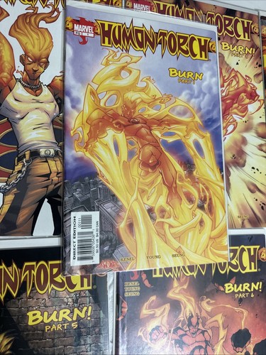 HUMAN TORCH Comic Book Lot Issue #1-6 Marvel Comics! 2003! NM | eBay