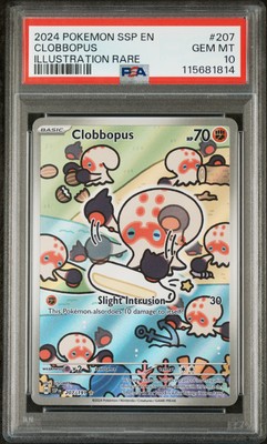 Pokémon GRADED 2024 Clobbopus 207 Surging Sparks IR GM 10 PSA | eBay