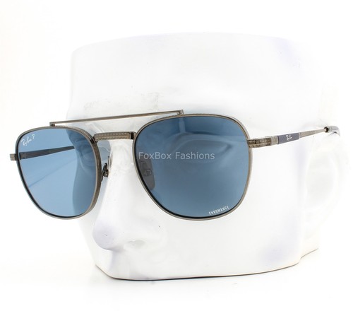 Ray-Ban Frank II Titanium Sunglasses RB8258 Chromance Polarized 51mm ...