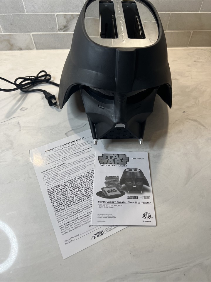 Star Wars DARTH VADER Toaster - Black Helmet - 2 Slice Toaster with Box ...