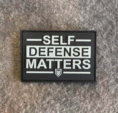 Self Defense Matters Glow in the Dark PVC Morale Patch | eBay
