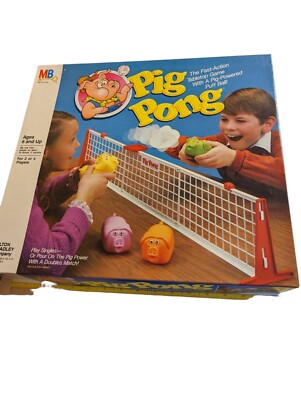 1986 Milton Bradley PIG PONG Game COMPLETE | eBay