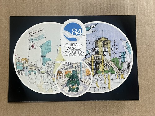 Postcard New Orleans LA Louisiana Exposition World’s Fair 1984 Drawing ...