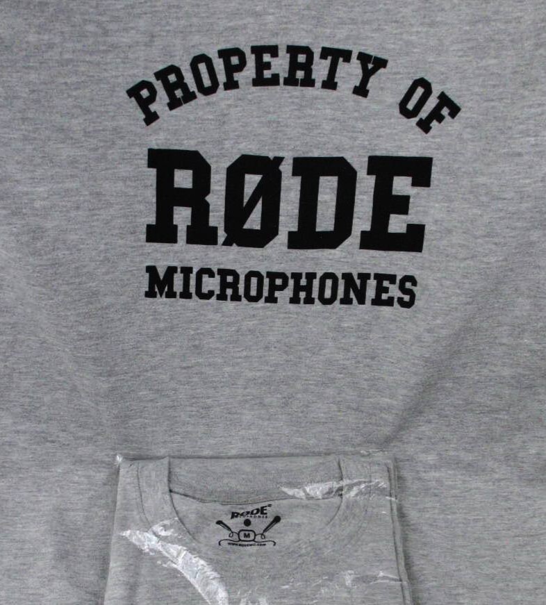 RODE MICROPHONES Official 'Property of Rode' Men's T-Shirt MED Tshirt ...