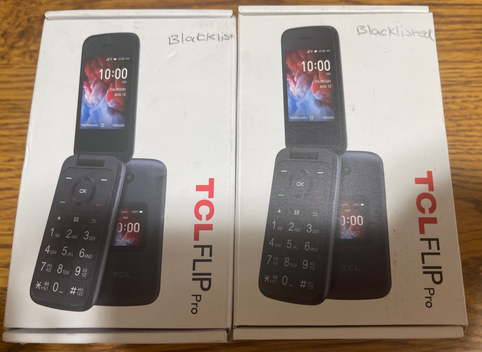Lot Of 2! TCL FLIP Pro Basic Flip Phone - 4GB - Slate Gray (Verizon) 2. ...