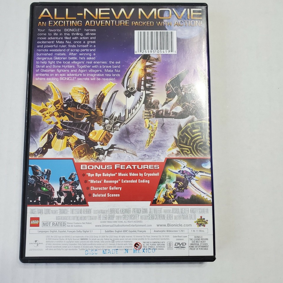 Bionicle - The Legend Reborn (DVD, 2009) 25195054195| eBay