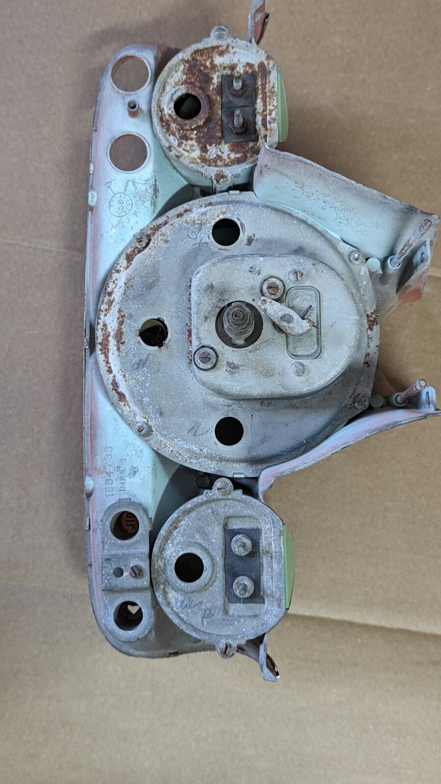 1957 Chevy Bel Air Instrument Cluster Dash Speedometer Fuel Temperature ...