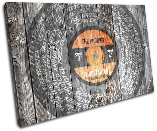 Prodigy Firestarter Lyrics Vinyl Musical SINGLE TOILE murale ART Photo ...