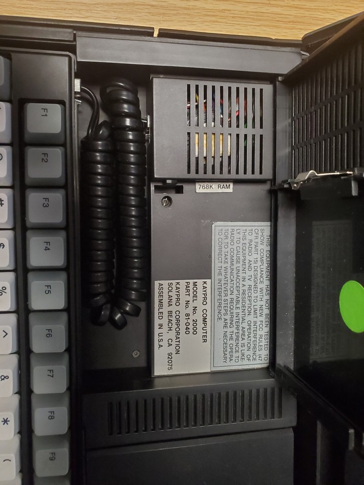 Kaypro 2000 768k RAM Vintage Computer Rare (Untested) | eBay