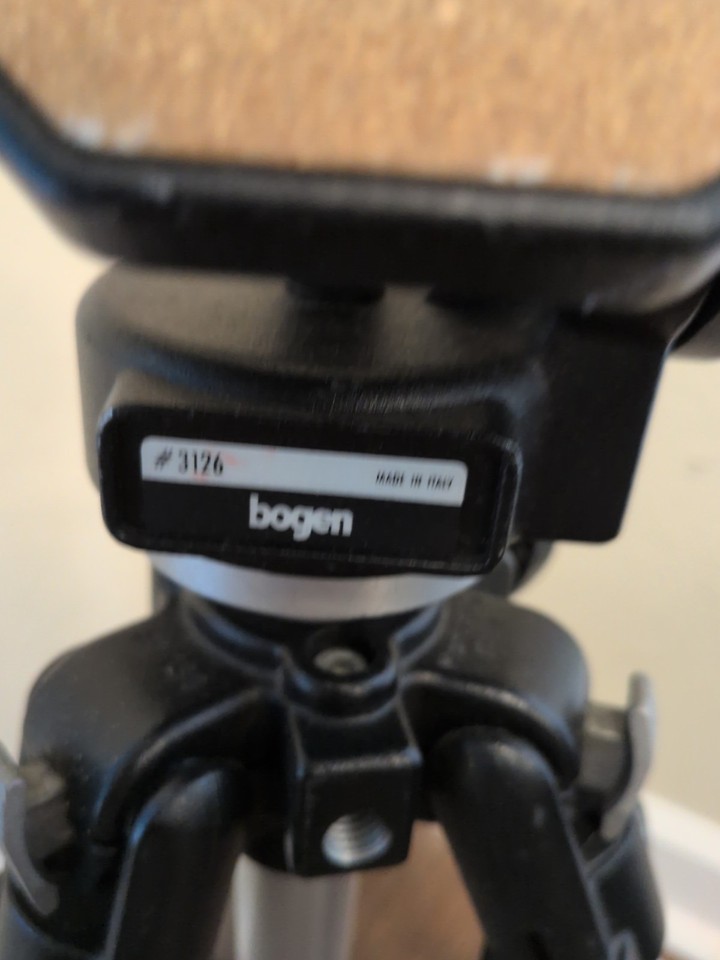 Bogen Manfrotto 3126 Fluid Head with Manfrotto Bogen Italy Tripod | eBay