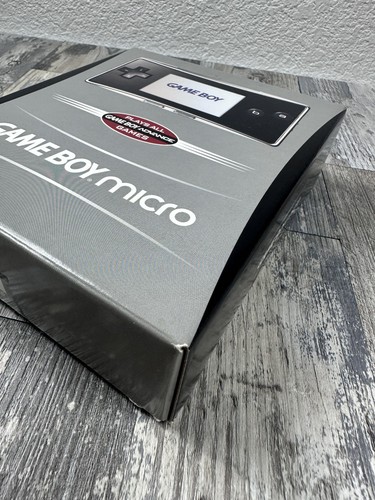 Nintendo Game Boy Micro BLK Handheld Console Complete In Box CIB ...