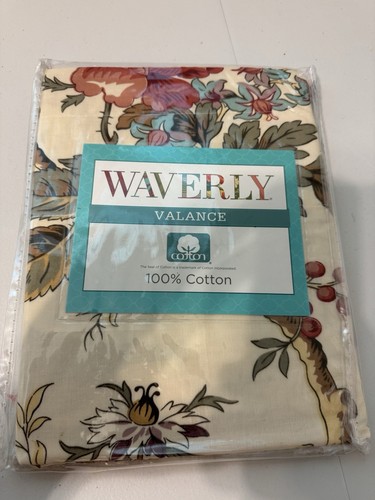 New Waverly Valance Curtain Charleston Chirp-Papaya 50x16 Valances ...