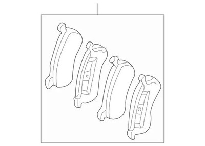 Genuine Mercedes-Benz Disc Brake Pad Set 163-420-14-20-41 | eBay