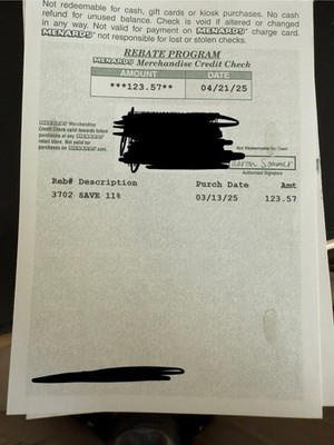 MENARDS Gift Card. Value: $123.57 | eBay