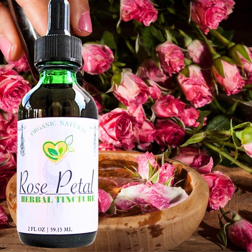 Rose Petal Tincture | Organic Liquid Drops | Heart & Mood Support ...
