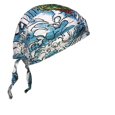 Tattoo Surfs Up Sugar Skull Cap Sweatband Headwrap Durag Doo Rag Bikers ...