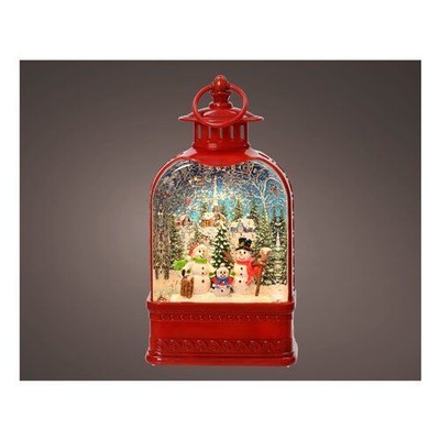 Kaemingk Lanterne à sujet de Noël avec eau et LED rouge 488746-Kaemingk ...