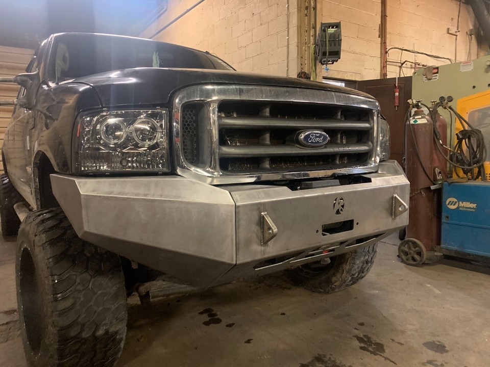 DIY Weld It Yourself Front Winch Bumper Fit For 99-04 Ford Super Duty ...