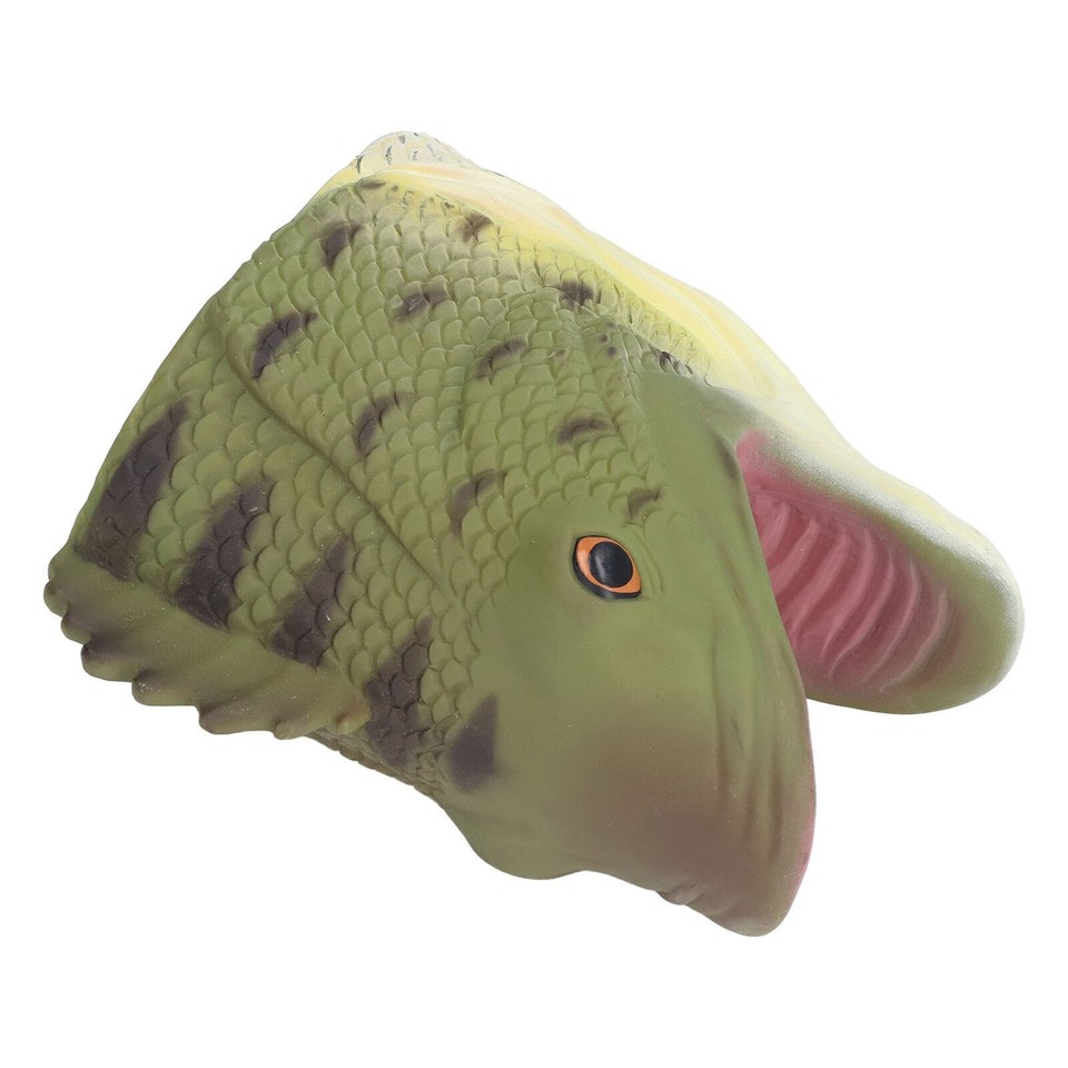 Soft Fish Hand Puppet High Simulation Bass Head Hand Puppet Toys | eBay