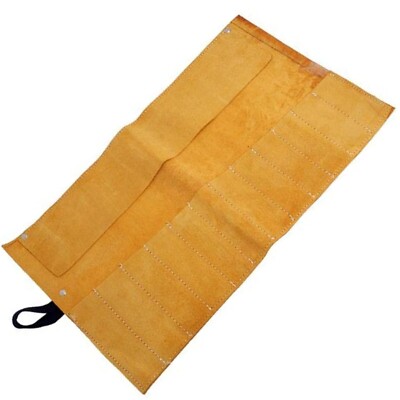 Neilsen 12 Pocket Leather Tool Roll For Chisel Screwdrivers Storage ...