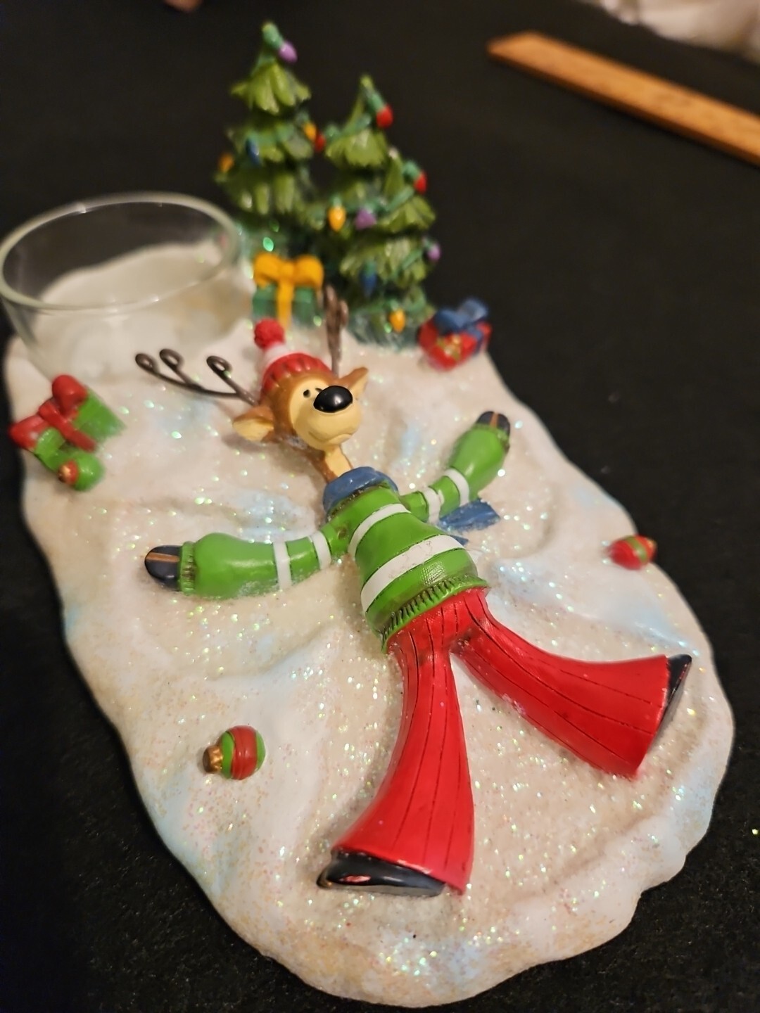 Yankee Candle 2011 ~ Reindeer Snow Angel Tealight Holder Holiday ...