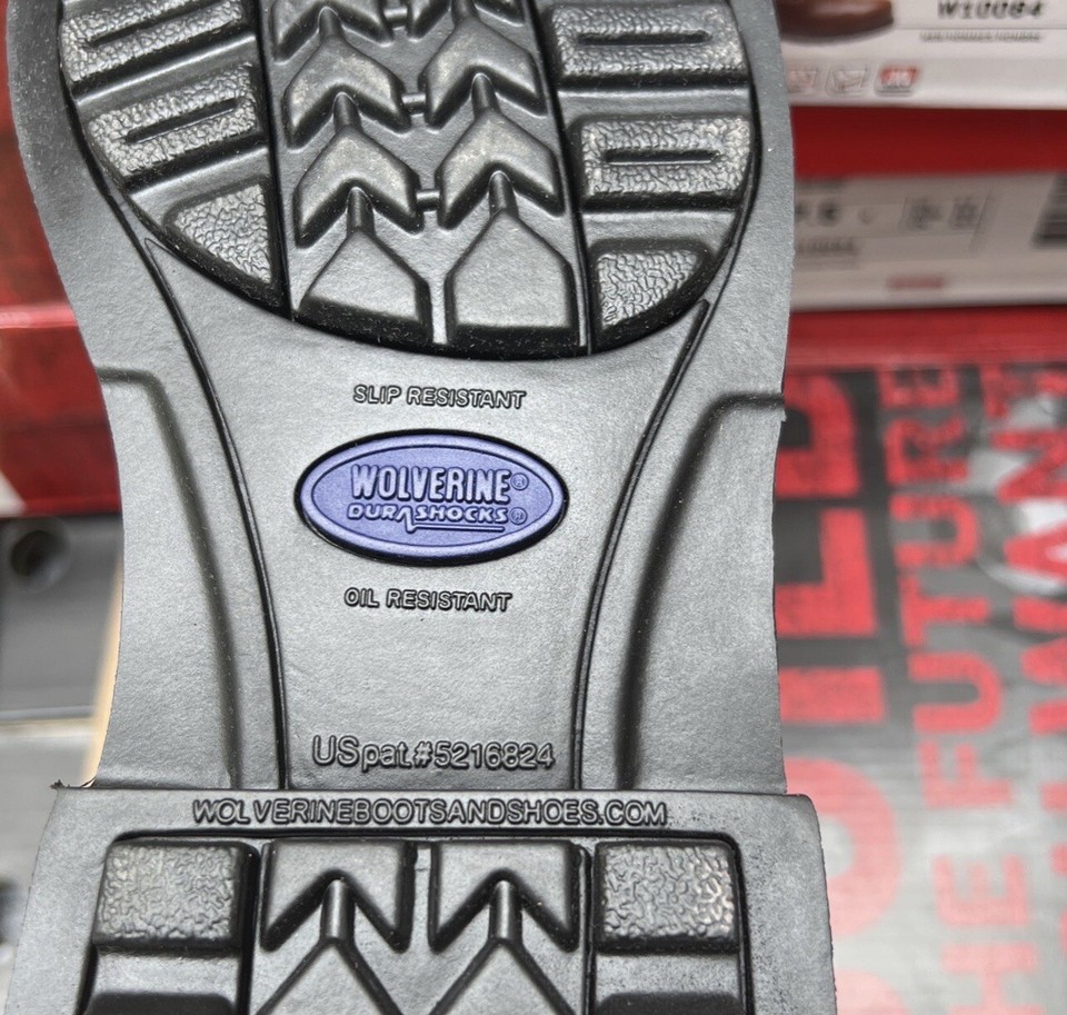 Wolverine Brek Wellington Men's Waterproof Leather Wide Work Boots ...