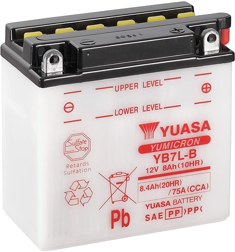 Batterie Moto YB7L-B Yuasa 5050694005381 | eBay