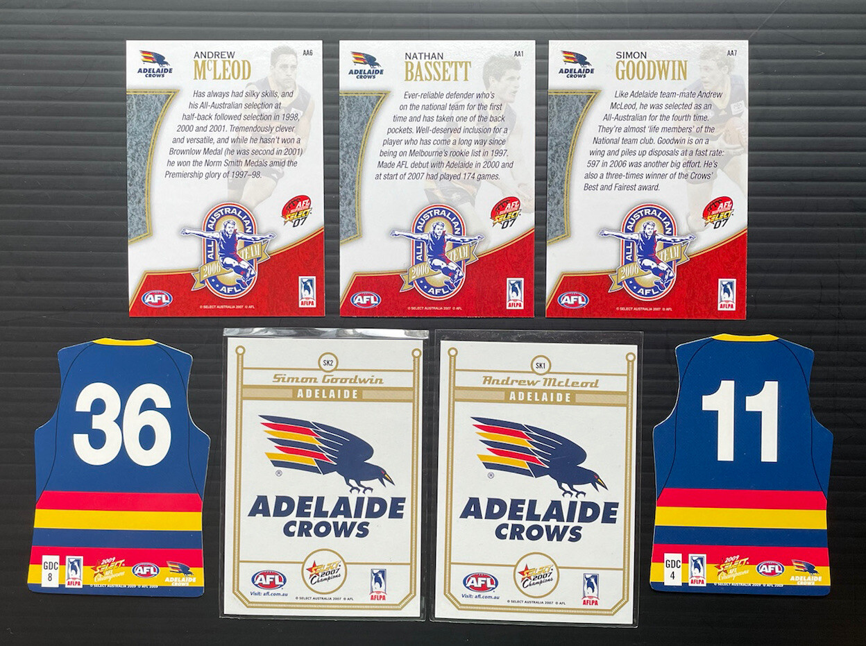 Adelaide Crows Assorted Select Cards AFL | eBay Australia