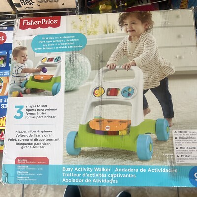 Fisher Price Busy Activity Walker Baby to Toddler Developmental Toy ...